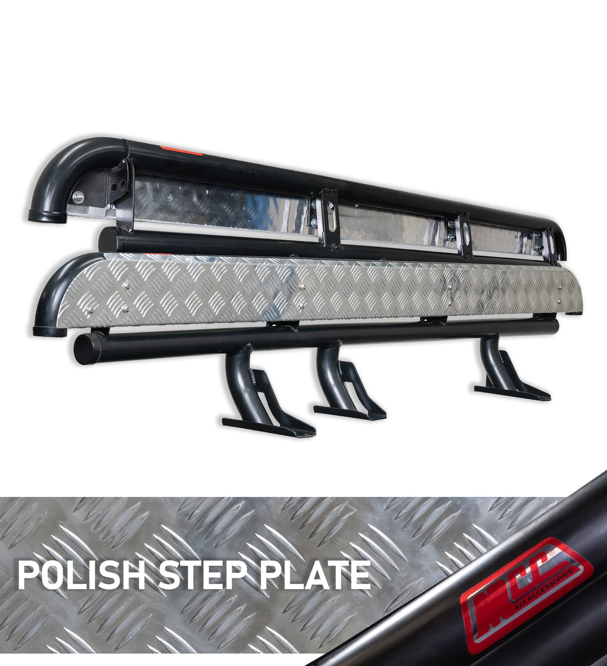 Land Cruiser 200 series 2007-2021 309BS Side Step Package (Chrome Step – MCC 4x4