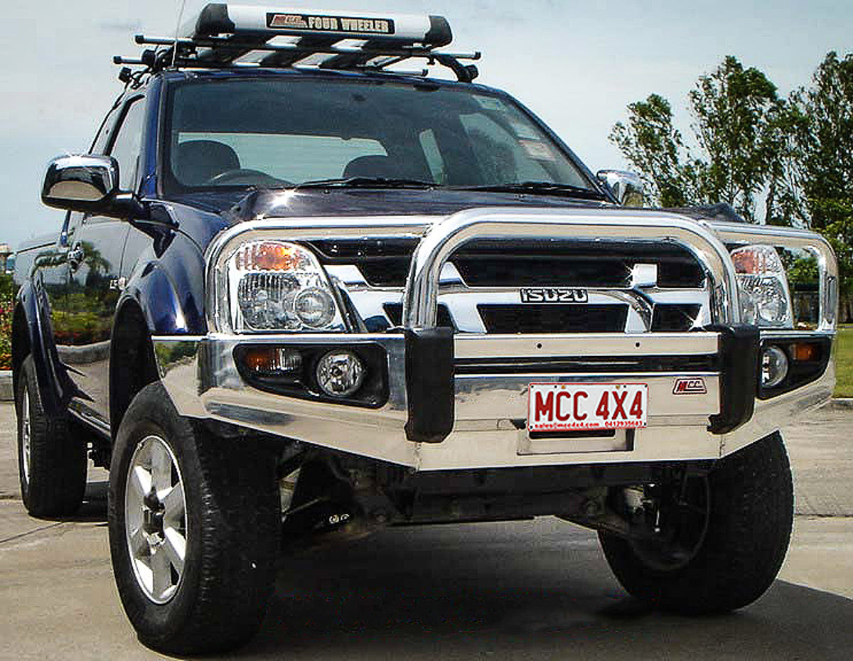 Dmax 2003 2006 Holden Rodeo RA 707 01A Alloy Falcon Bull Bar Triple MCC 4x4