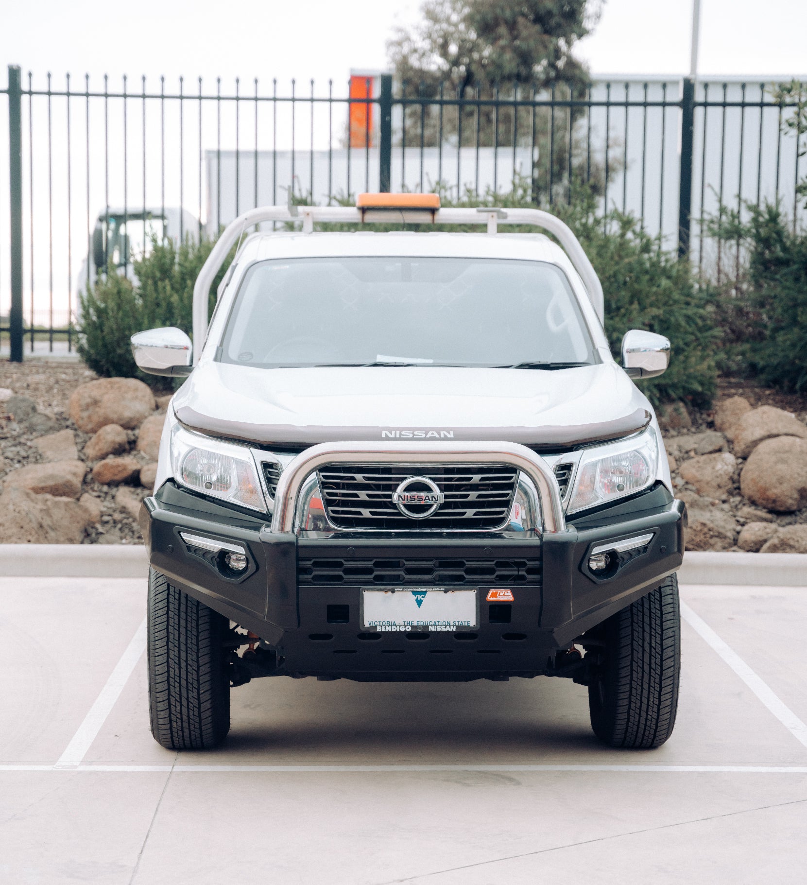 Navara NP300 2015-2020 808-01 Phoenix Bull Bar Single Stainless Loop P ...