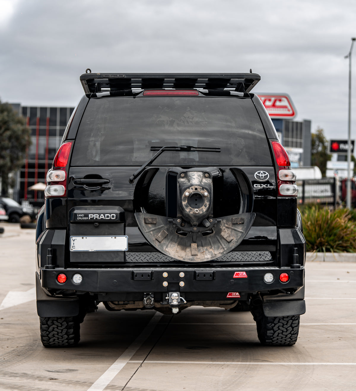 Prado 150 prefacelift 2009-2017 022-02 Rear Wheel Carrier Bar Only Pac ...