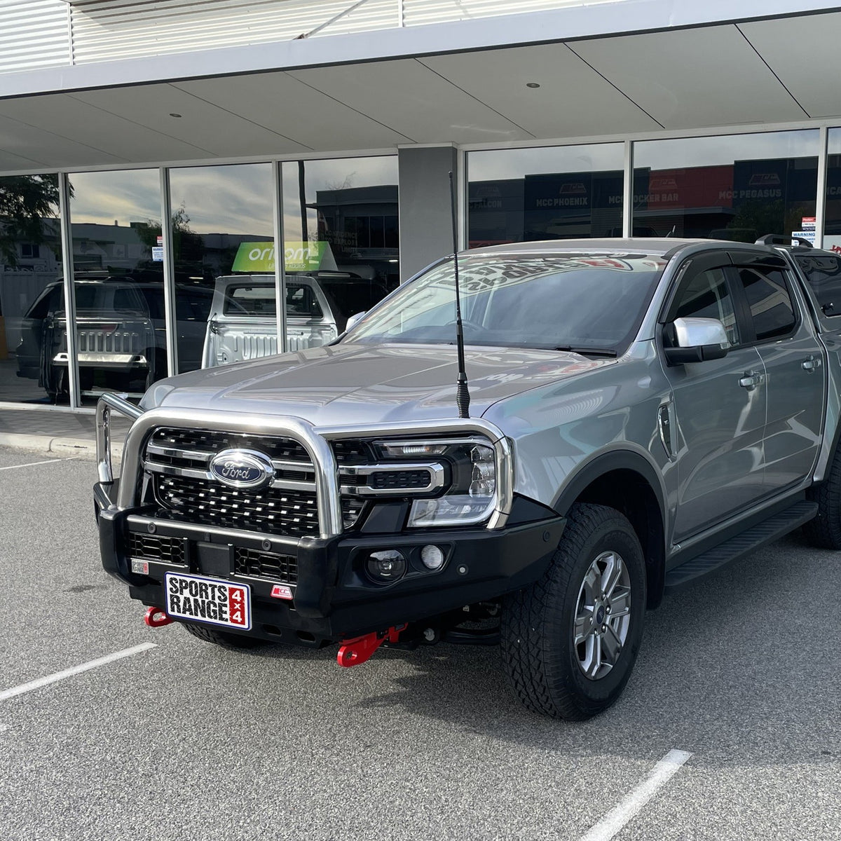 Next-Gen Ranger/Everest 2022-On - 707-01 Falcon Bull Bar Triple Stainl ...