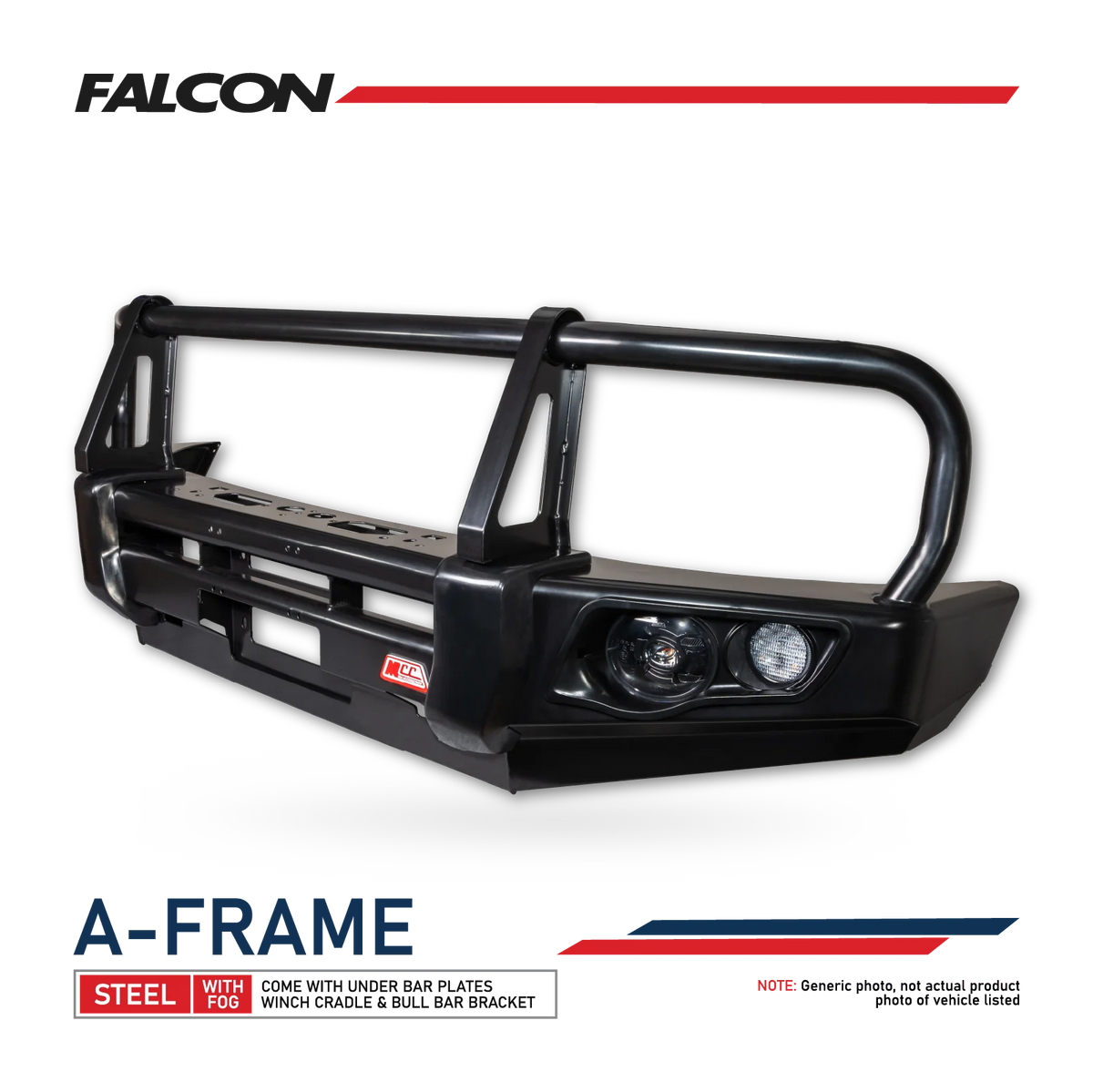 Colorado RG Colorado 7 2012-2016 707-02 Falcon Bull Bar Black A-Frame ...