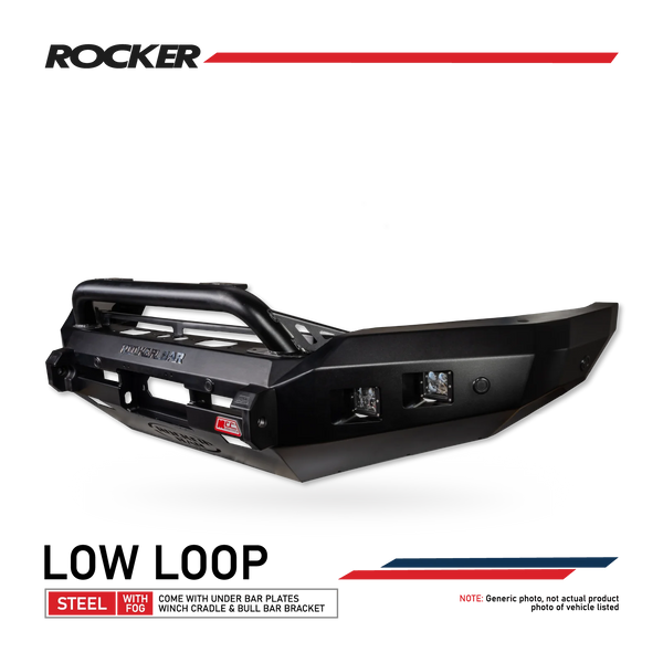Prado 150 prefacelift 2009-17 Rocker Bar Single Low Loop – MCC 4x4