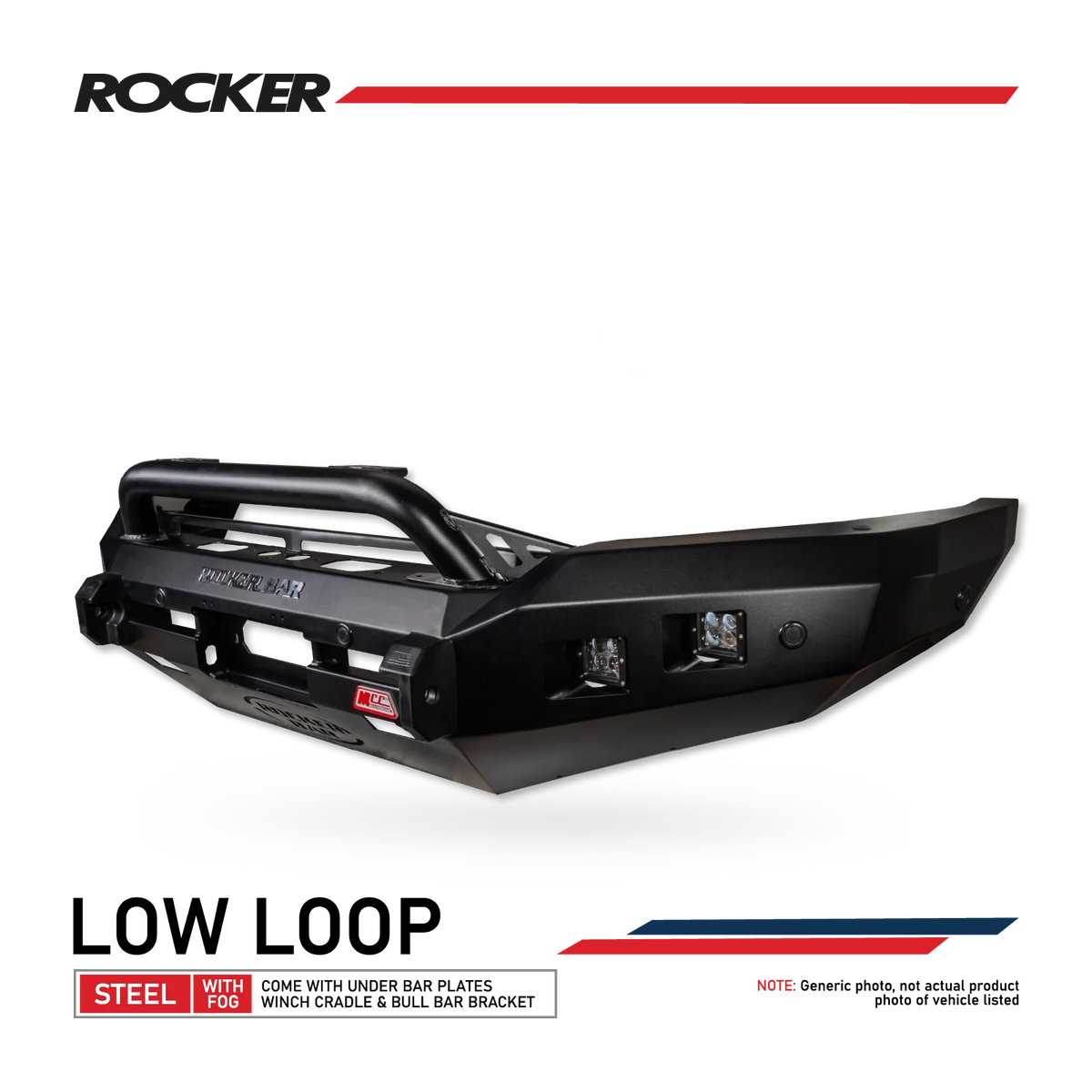 MUX RF 2013-2016 078-01SQL Rocker Bull Bar Single Low Loop Package - S ...