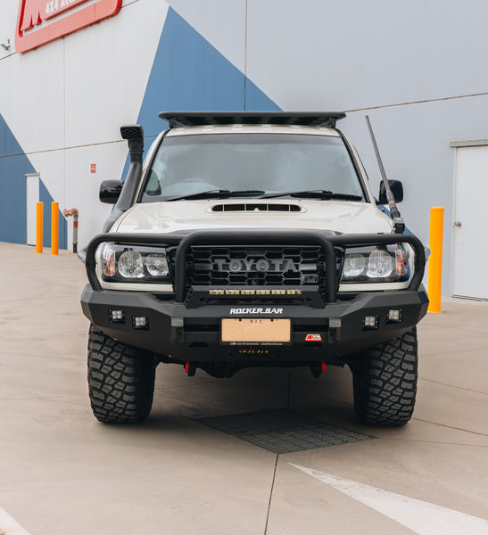 Land Cruiser 105 series 1998-2007 078-02SQ Rocker Bull Bar Triple Loop ...