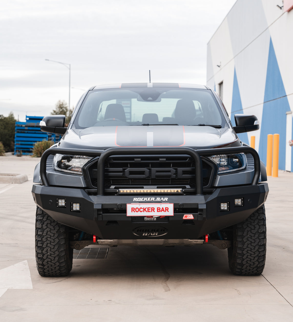 Ranger Raptor 2018-2021 078-02SQ Rocker Bull Bar Triple Loops Package ...