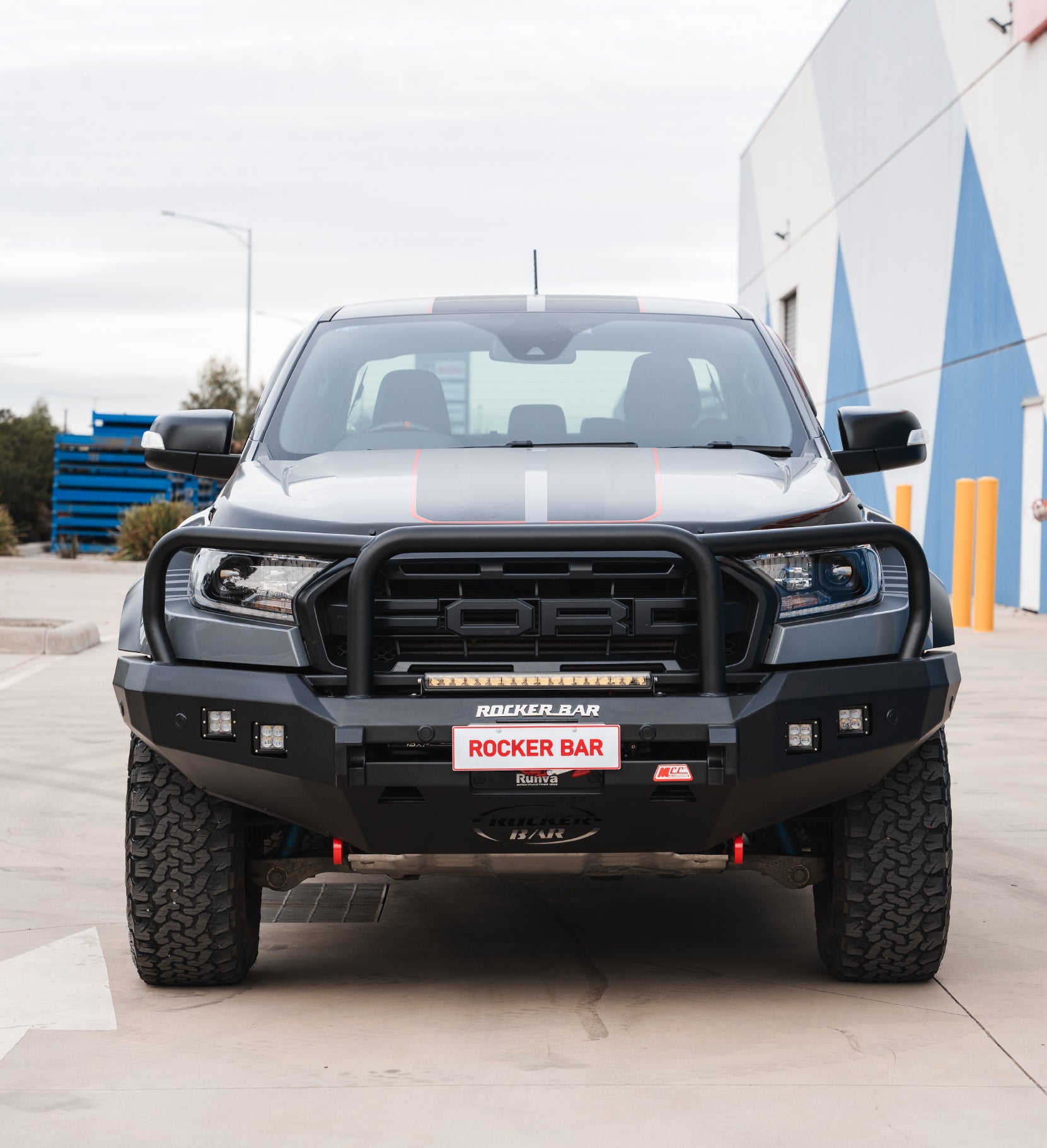 Ranger Raptor 2018-2021 078-02SQ Rocker Bull Bar Triple Loops Package ...