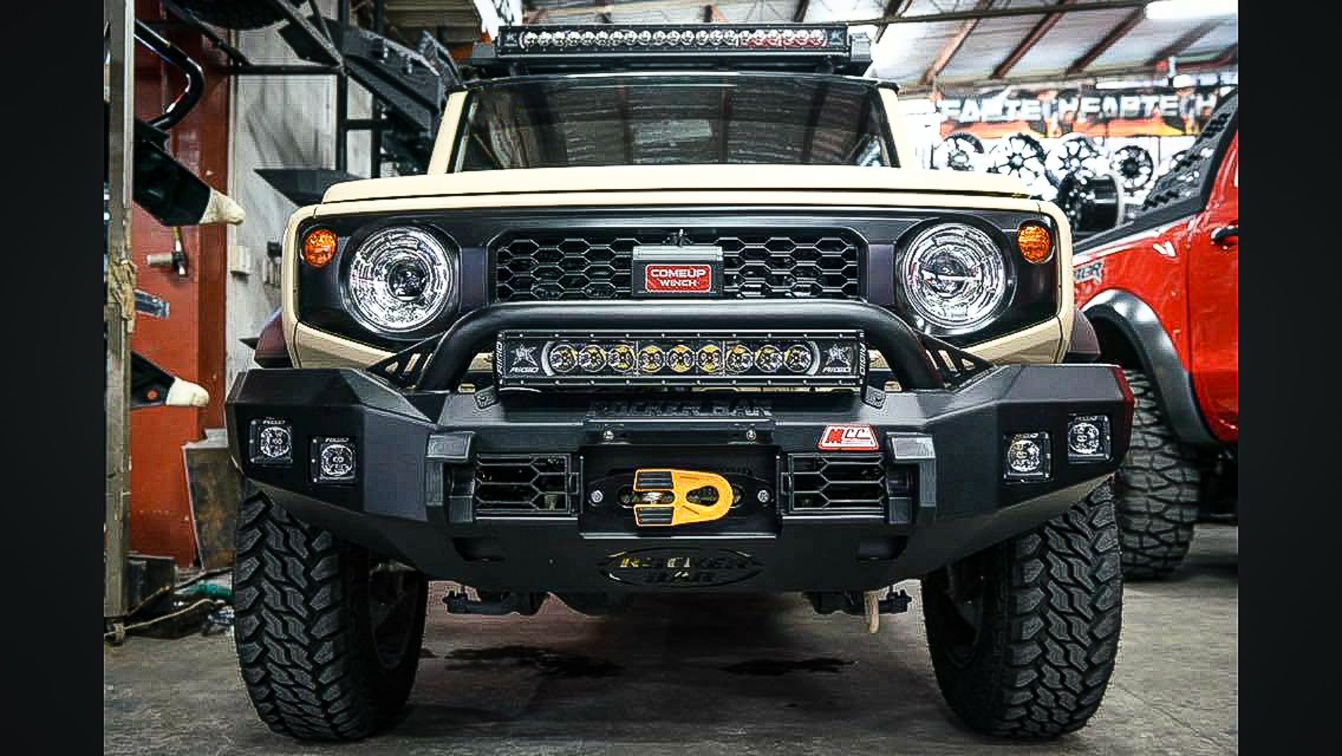 Suzuki Jimny 2019-Present 078-01SQL Rocker Bull Bar Low Loop Package ...