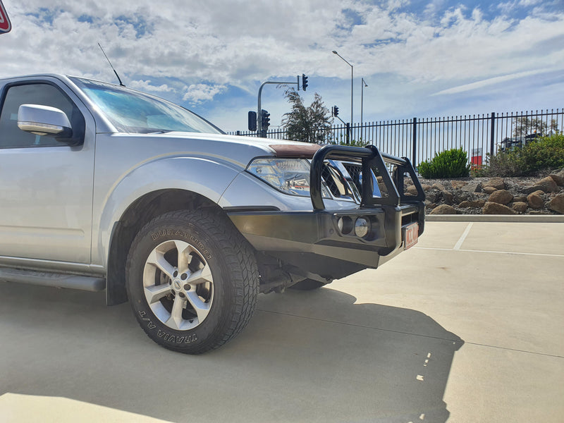 Navara D40 2005-2010 707-02 Falcon Bull Bar Black A-Frame Package (LED ...