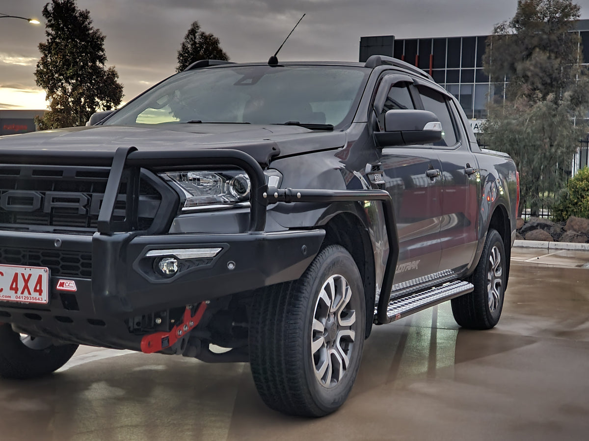 Ranger/BT50 2011-2021 039BSR808 Side Step and Rail Package (Chrome Ste ...