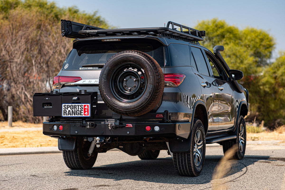 Fortuner 2021-On Rear Wheel Carrier Double Jerry Holder – MCC 4x4
