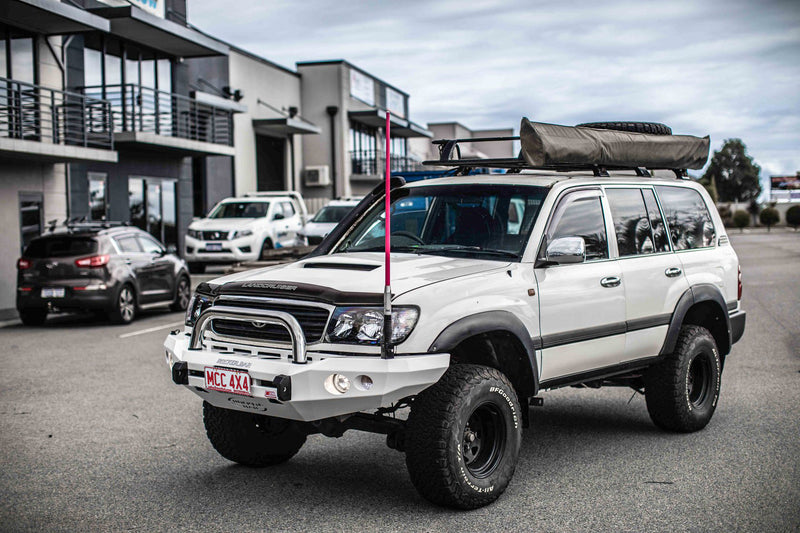 Land Cruiser 105 series 1998-2007 078-01SQSBL Rocker Bull Bar Single S ...