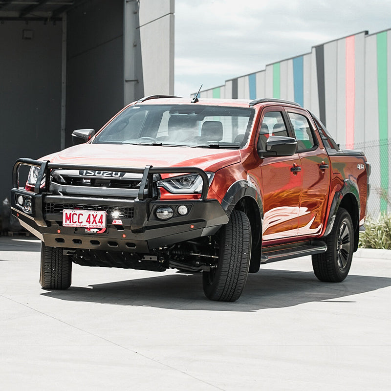 Dmax RG 2020-Present 707-02 Falcon Bull Bar Black A-Frame Package (No ...