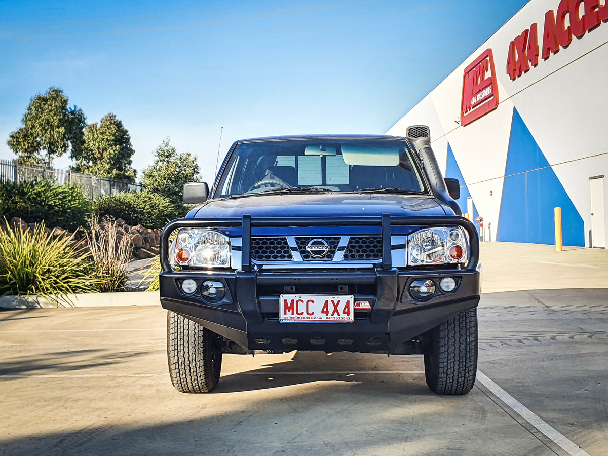Navara D22 1997-2015 707-02 Falcon Bull Bar Black A-Frame Package (No ...
