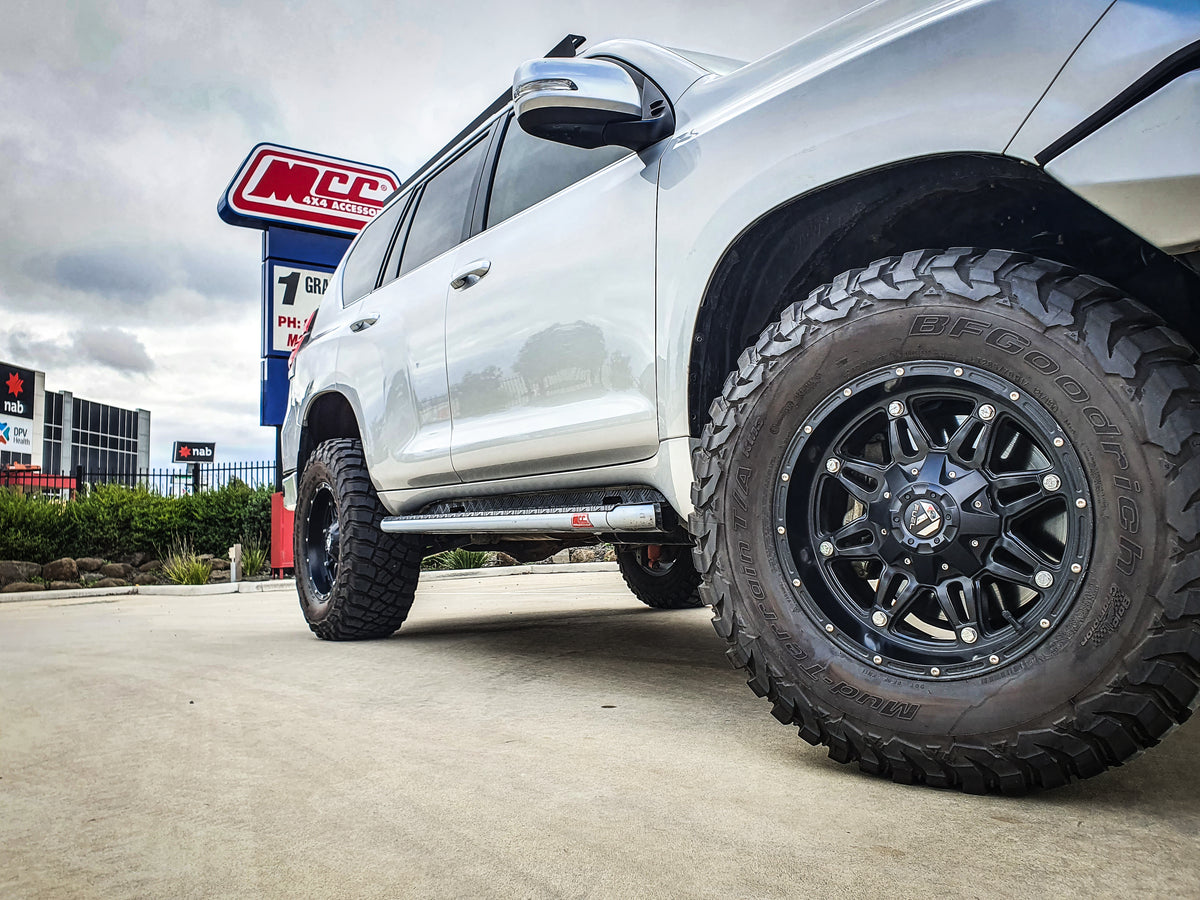 Prado 150 facelift 2017-Current 309BS Side Step Package (Chrome Step P ...