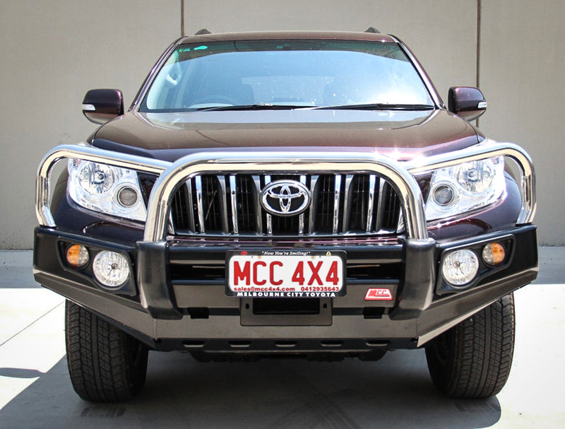 Prado 150 prefacelift 2009-2017 707-01 Falcon Bull Bar Single Black Lo ...