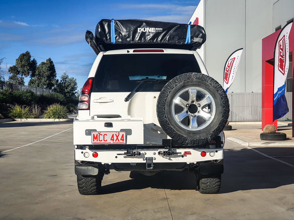 Prado 120 2002-2009 Wheel Carriers Rear Bar – MCC 4x4