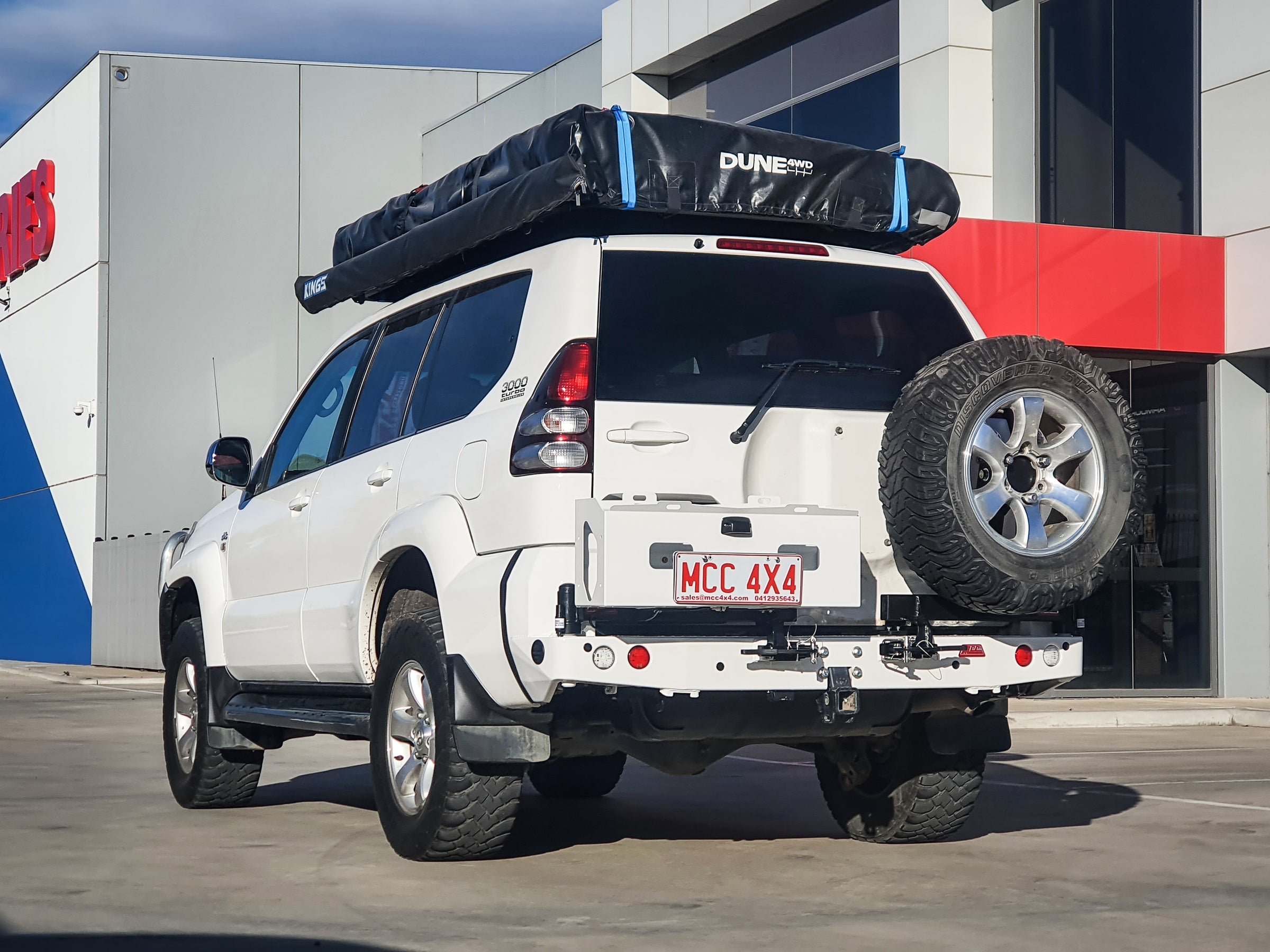 Prado 120 2002-2009 Wheel Carriers Rear Bar – MCC 4x4