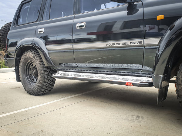 Land Cruiser 80 series 1990-1998 039BSR Side Step and Rail Package (Ch ...