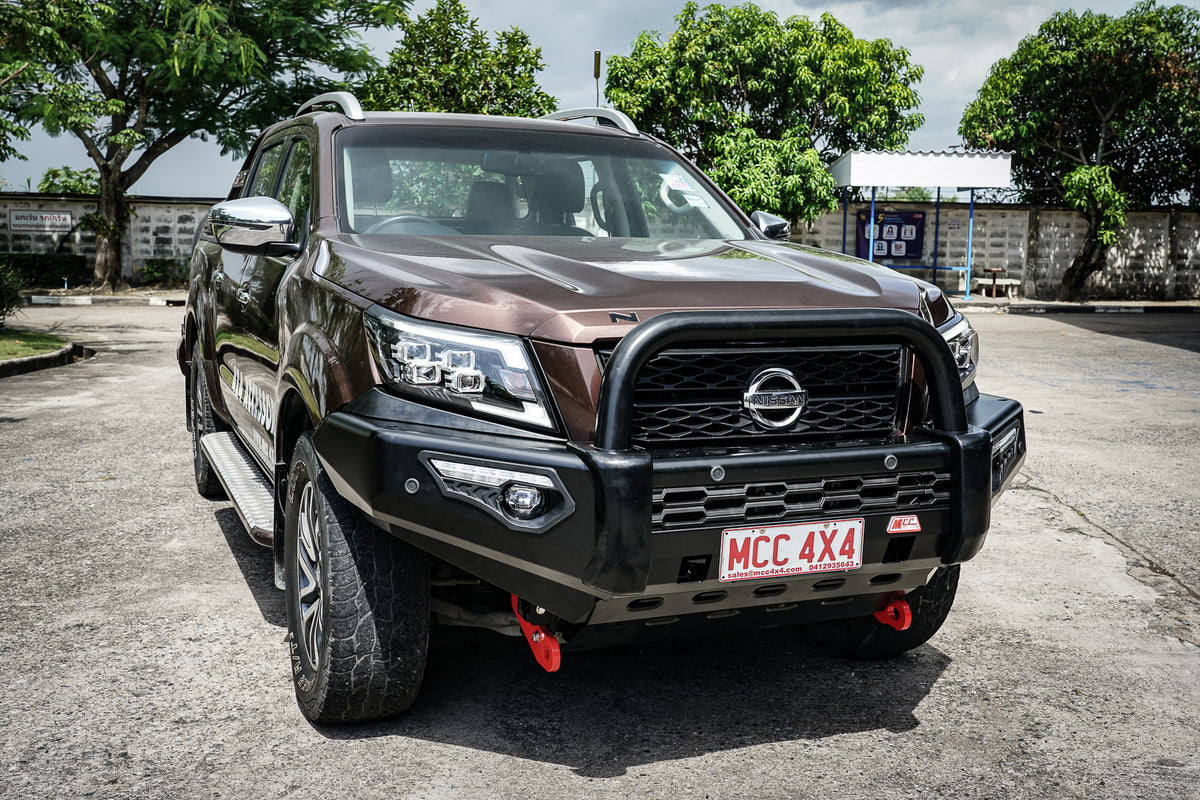 Navara Np300 2021-Present - 808-01 Phoenix Bull Bar Single Black Loop ...