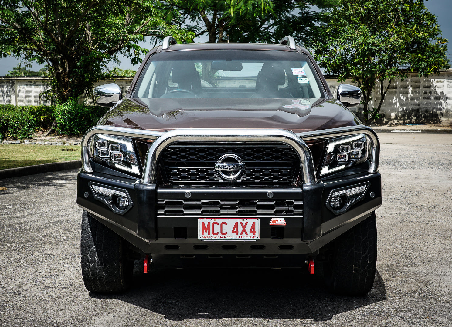 Navara Np300 2021-Present - 808-01 Phoenix Bull Bar Triple Stainless L ...