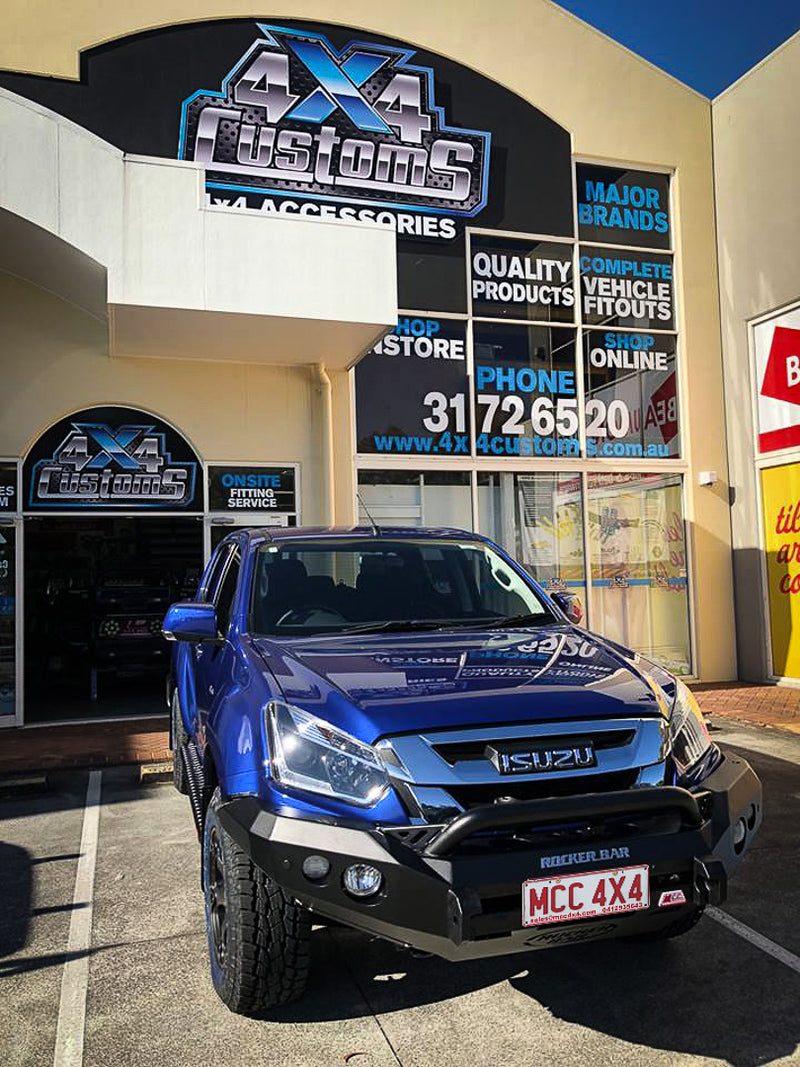 Dmax facelift 2017-2020 078-01SQL Rocker Bull Bar Single Low Loop Pack ...