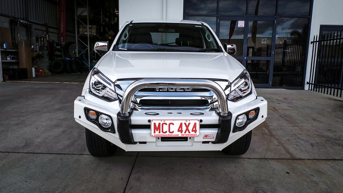 Dmax facelift 2017-2020 707-01 Falcon Bull Bar Single Stainless Loop P ...