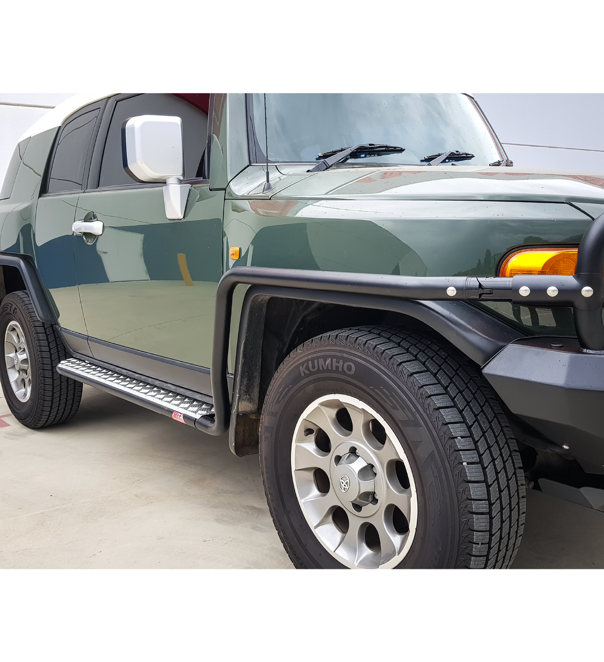 FJ Cruiser XJ10 2006-2017 039SBSR Side Step and Rail Package (Sand Bla ...