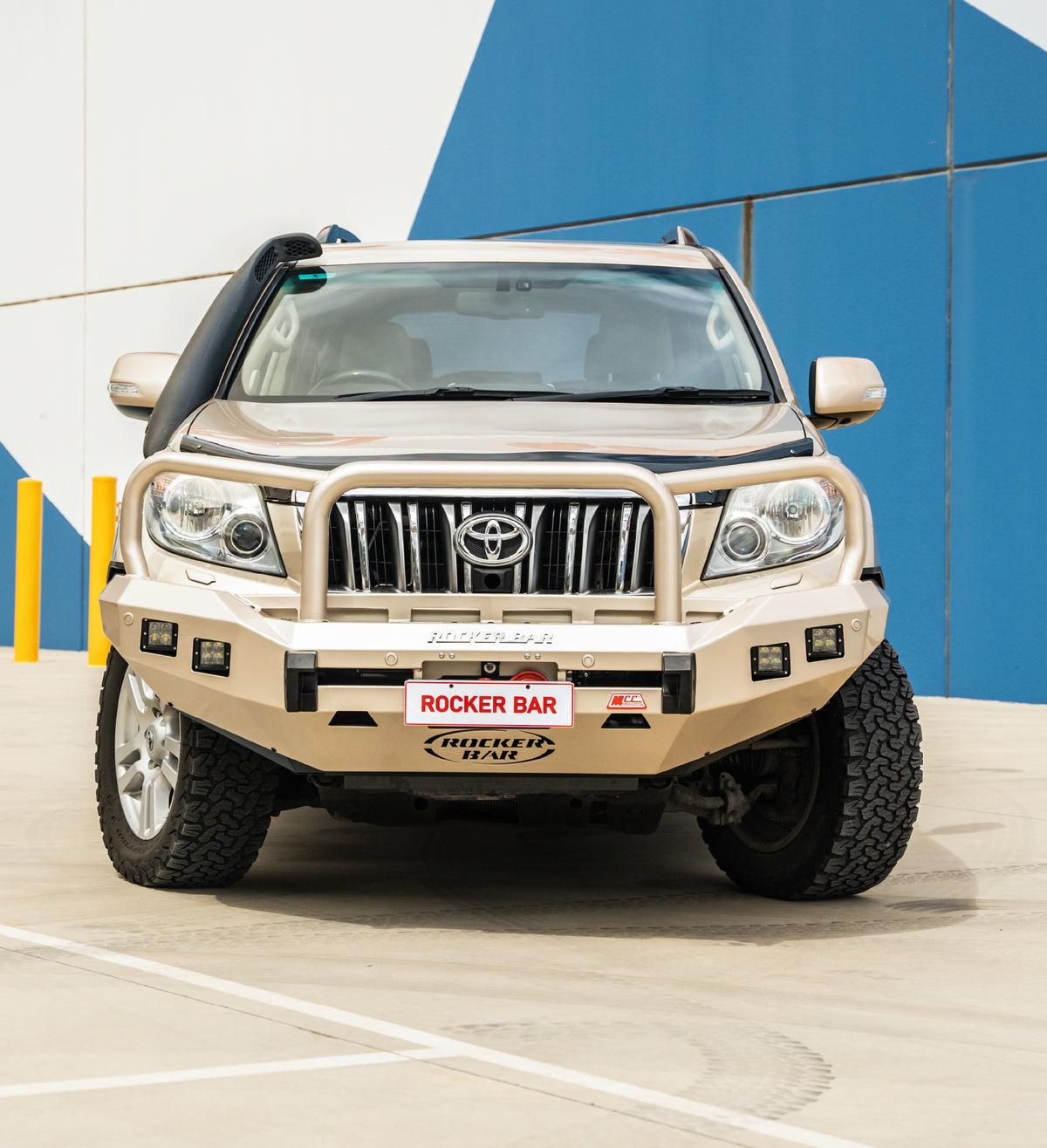 Prado 150 prefacelift 2009-2017 078-02SQ Rocker Bull Bar Triple Loops ...