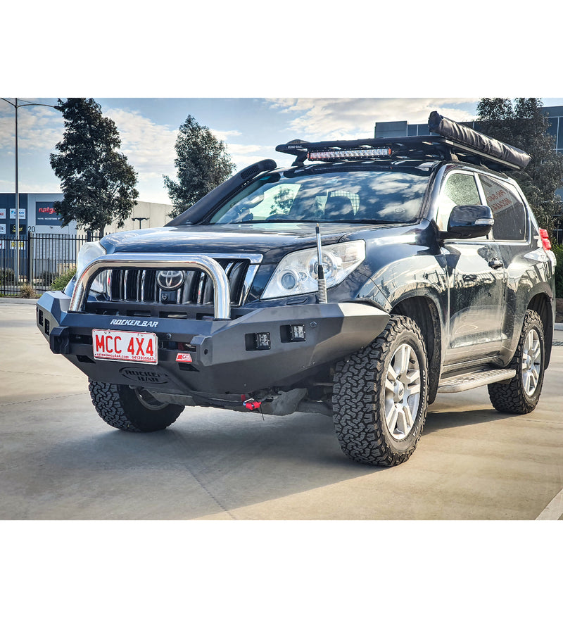 Prado 150 prefacelift 2009-2017 078-01SQSSL Rocker Bull Bar Single Sta ...