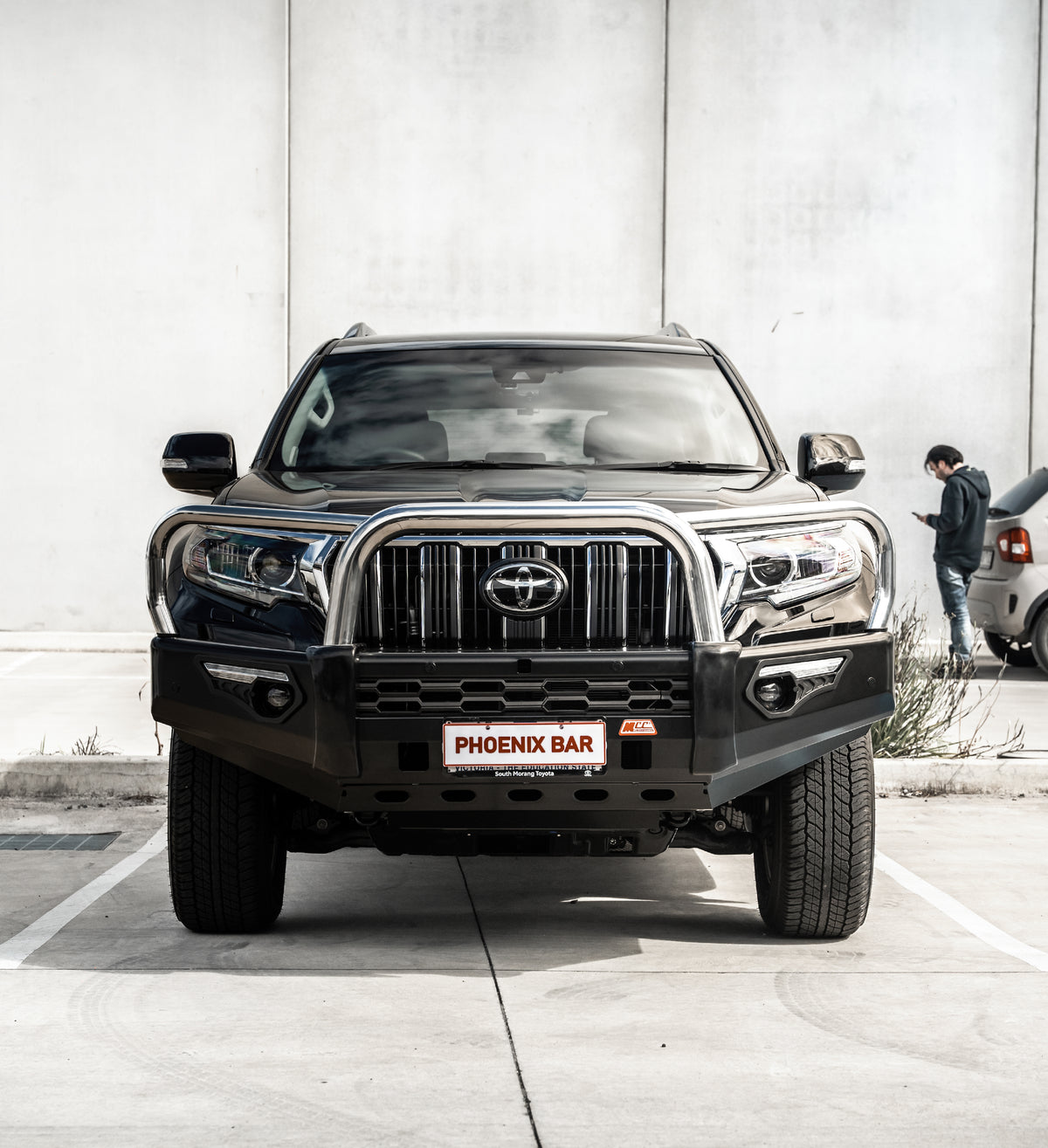 Prado 150 facelift 2017-Current 808-01 Phoenix Bull Bar Triple Stainle ...