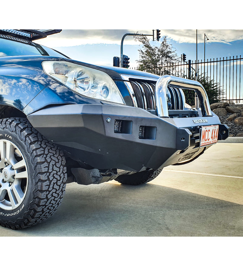 Prado 150 prefacelift 2009-2017 078-01SQSSL Rocker Bull Bar Single Sta ...