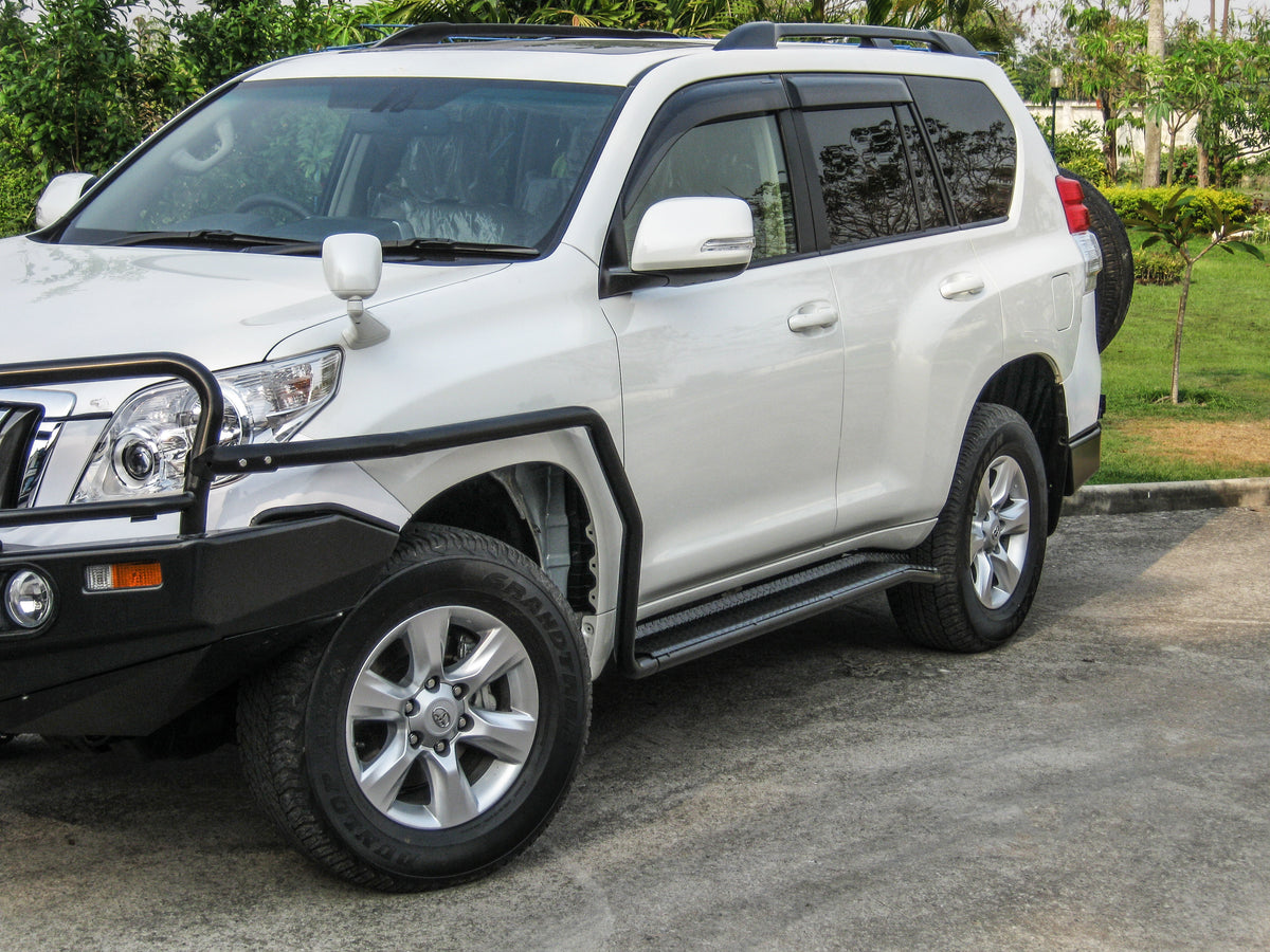 Prado 150 prefacelift 2009-2017 039BSR All Black Side Step and Rail Pa ...