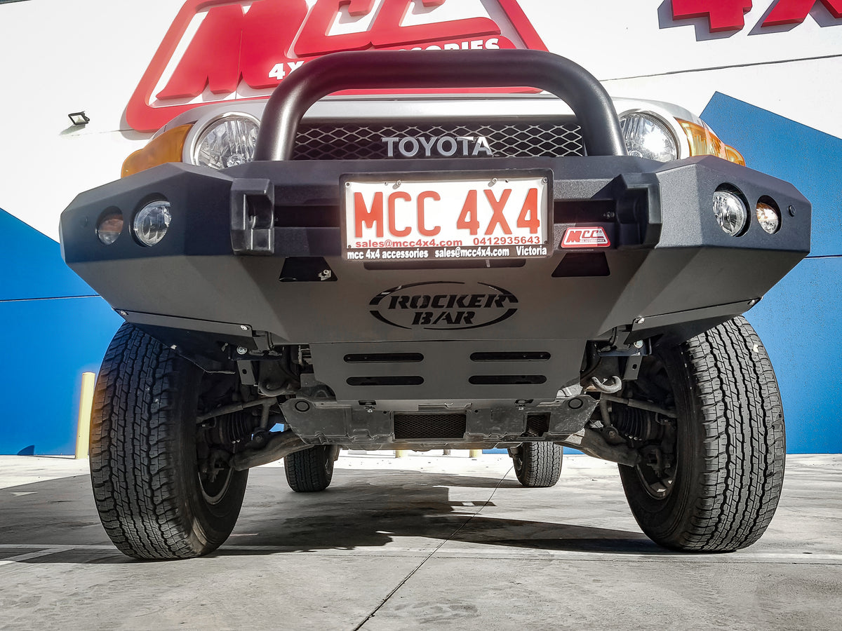 FJ Cruiser XJ10 2006-2017 078-01SQSBL Rocker Bull Bar Single Sand Blac ...