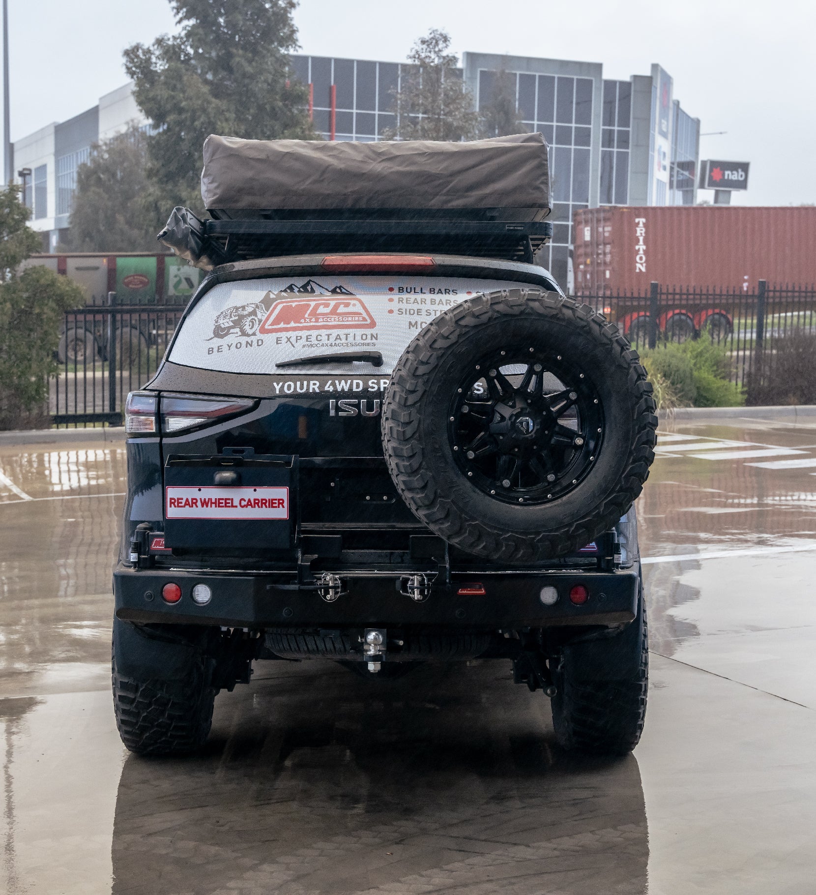 Isuzu MU-X Gen 3 2022-On Wheel Carriers Rear Bar – MCC 4x4
