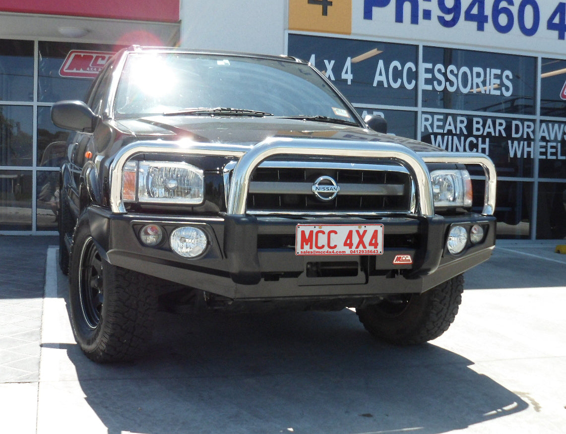 Pathfinder R50 1996-2004 707-01 Falcon Bull Bar Triple Stainless Loops ...