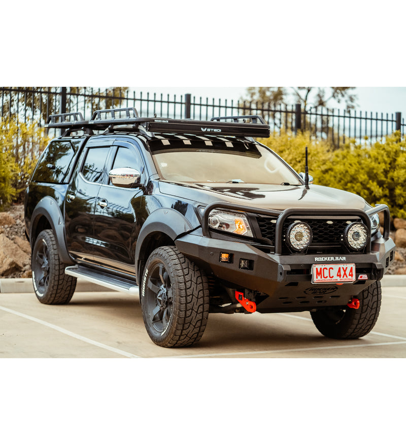 Navara NP300 2015-2020 078-02SQ Rocker Bull Bar Triple Loops Package ...