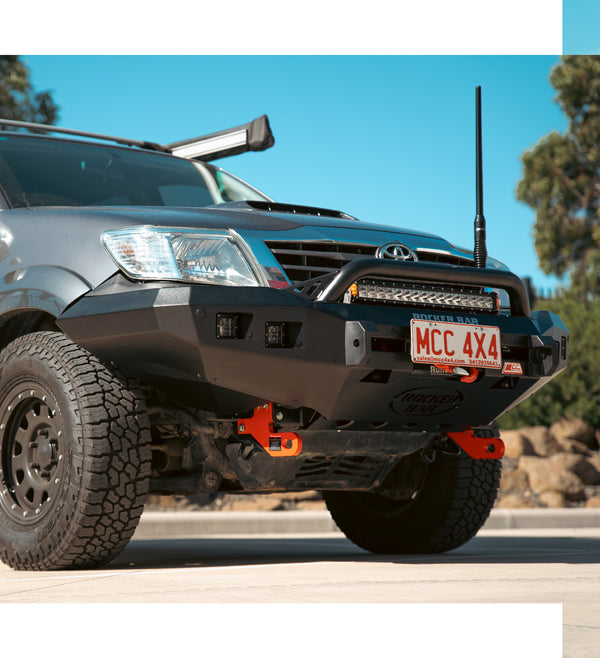 Hilux GGN25R 2005-2011 078-01SQL Rocker Bull Bar Single Low Loop Packa ...