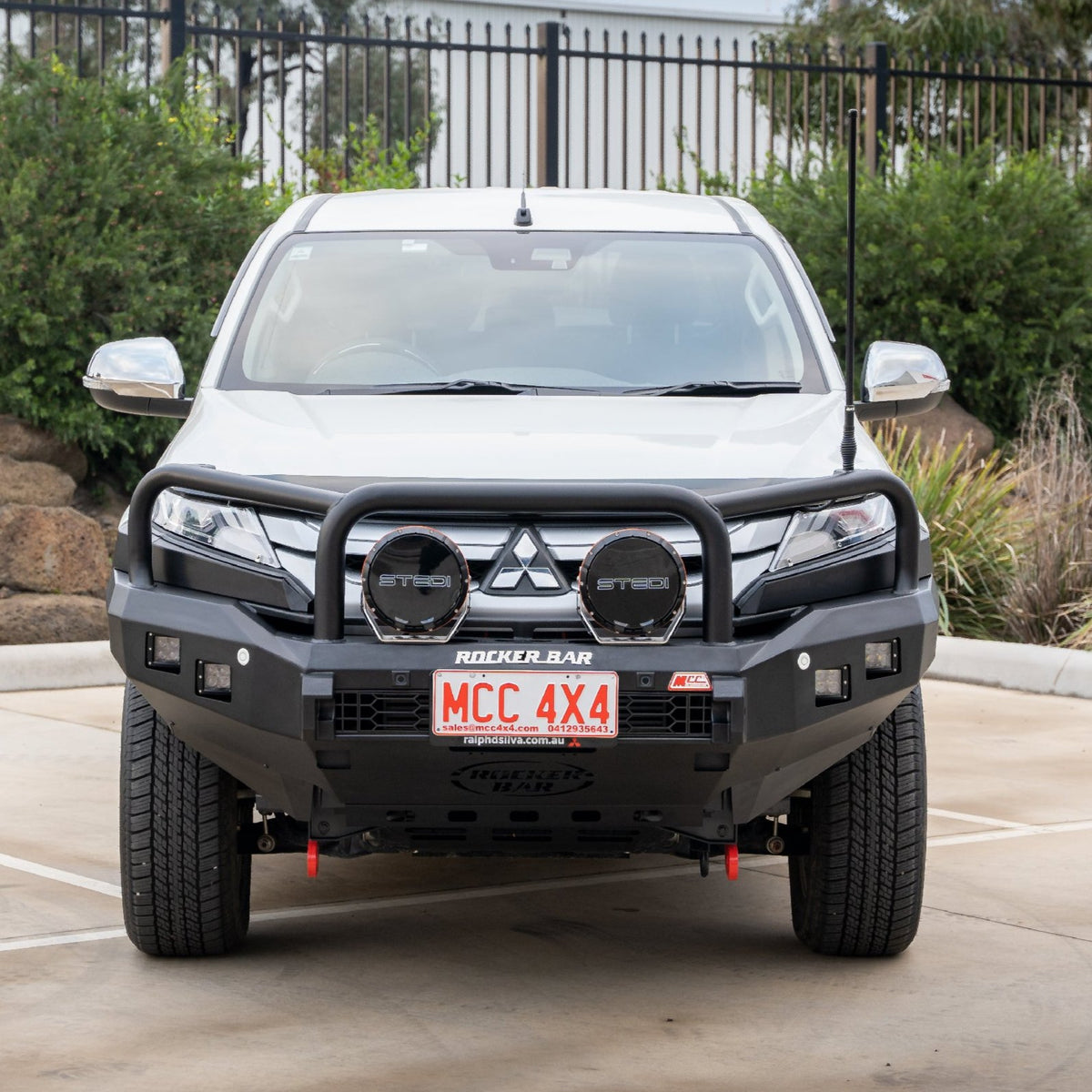 Triton MR 2019-Present 078-02SQ Rocker Bull Bar Triple Loops Package ...