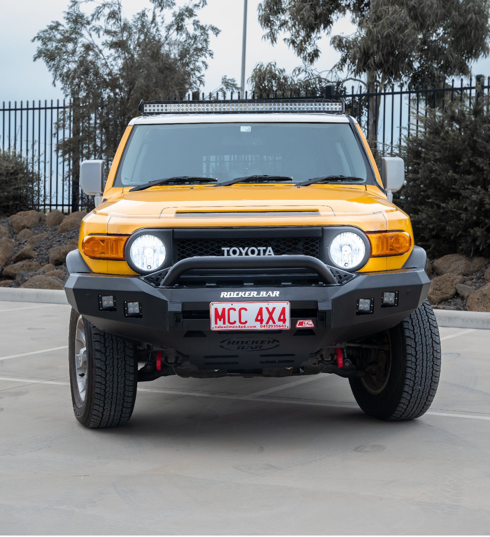 FJ Cruiser XJ10 2006-2017 078-01SQL Rocker Bull Bar Single Low Loop Pa ...