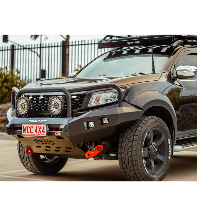 Navara NP300 2015-2020 078-02SQ Rocker Bull Bar Triple Loops Package ...