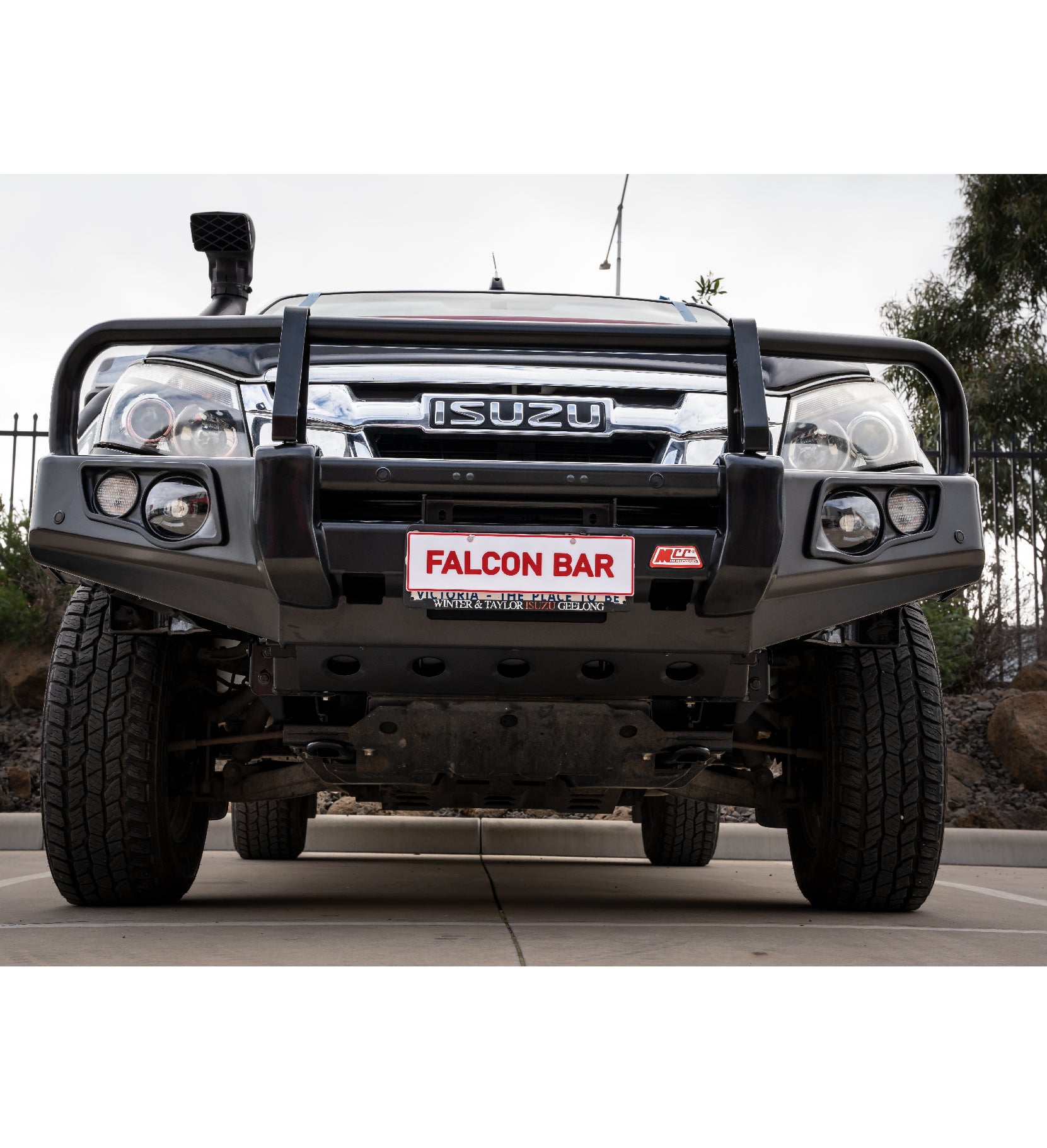 Dmax 2012-2016 2wd Low Rider 707-02 Falcon Bull Bar Black A-Frame Pack ...